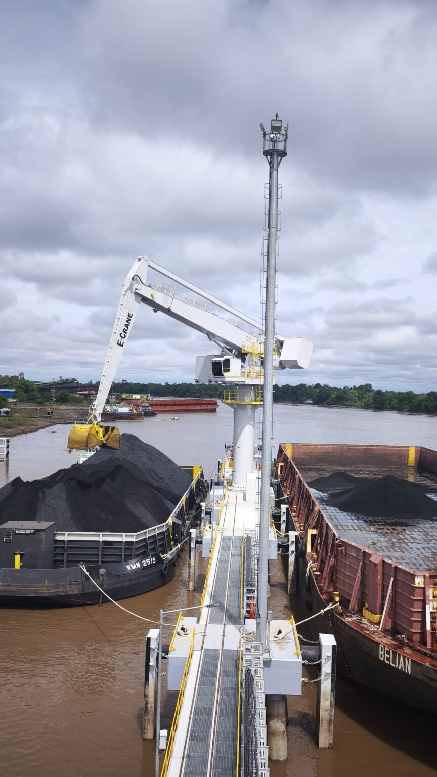 First E-Crane for Adaro Logistics Successfully Commissioned in Central ...